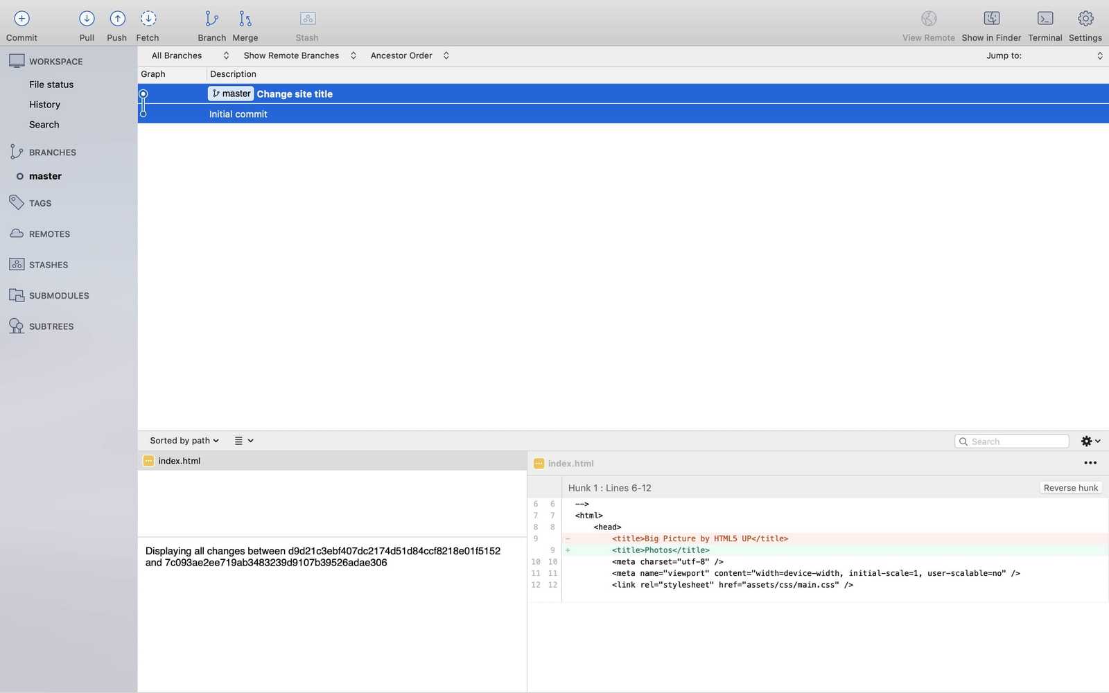 Useful git commands with Sourcetree GUI | Lucas Bassetti