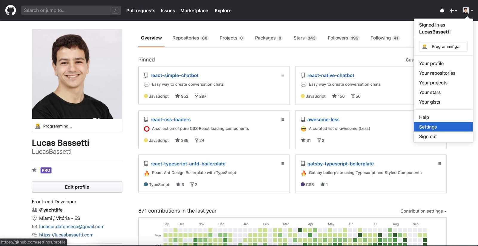 Pulling Github repositories data into Gatsby using GraphQL | Lucas Bassetti